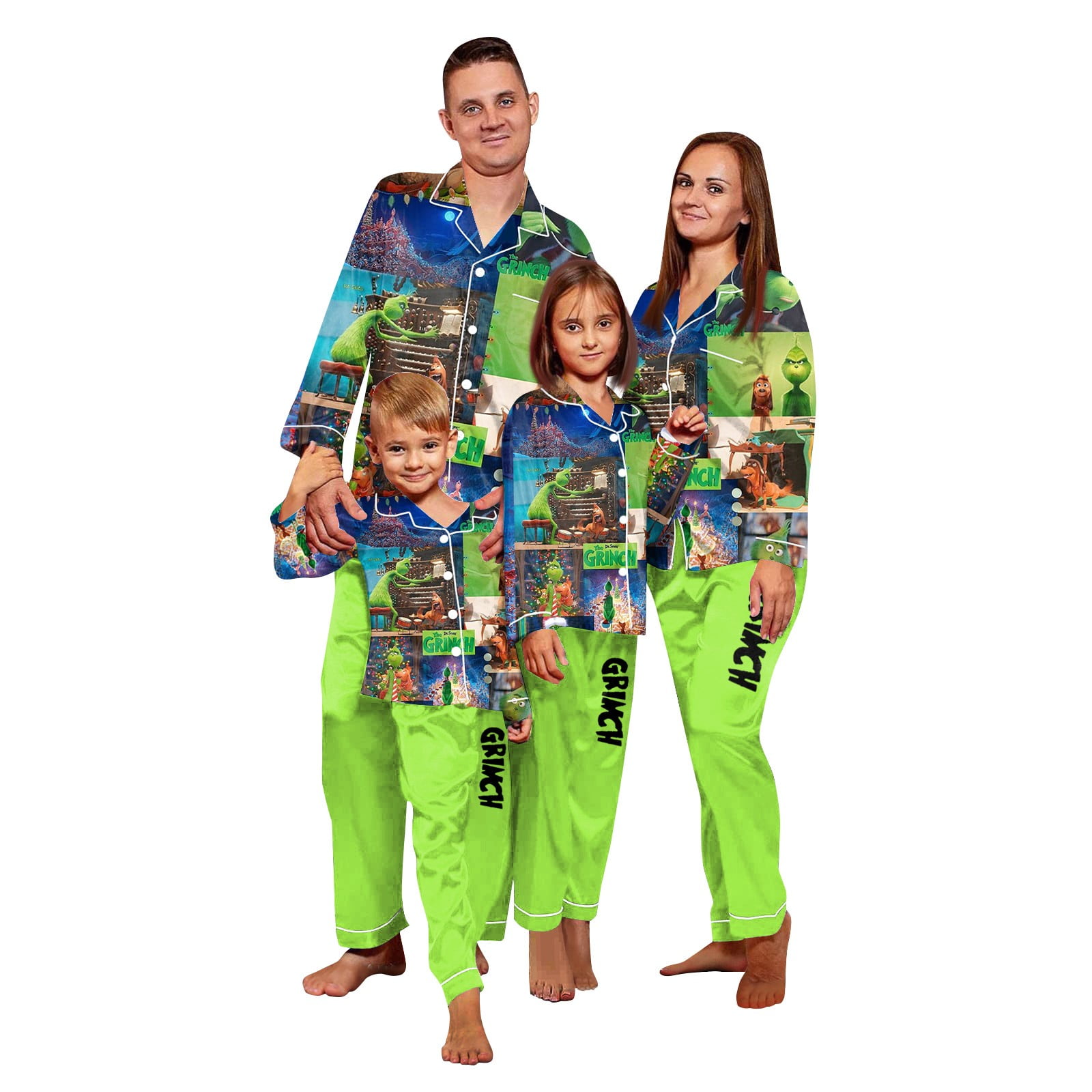 Bootesun Green Elf Christmas Pajamas for Family, Matching Onesie Pajama ...