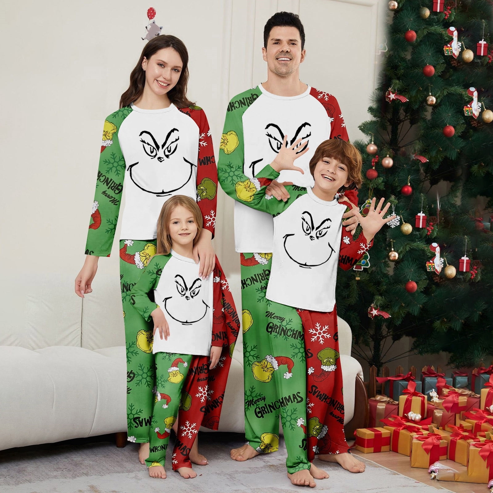 Bootesun Green Elf Cozy Christmas Pajamas for Families, Matching ...