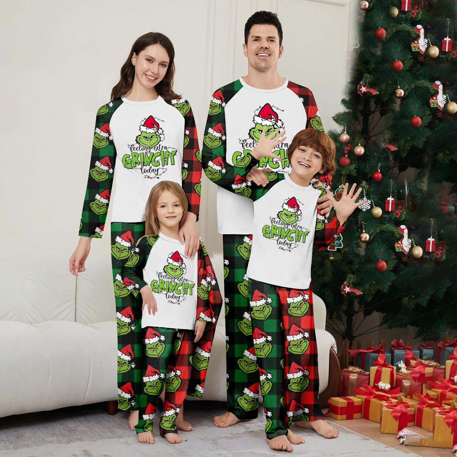 Bootesun Green Elf Pajamas - Family Christmas Pajamas Sets - Family ...