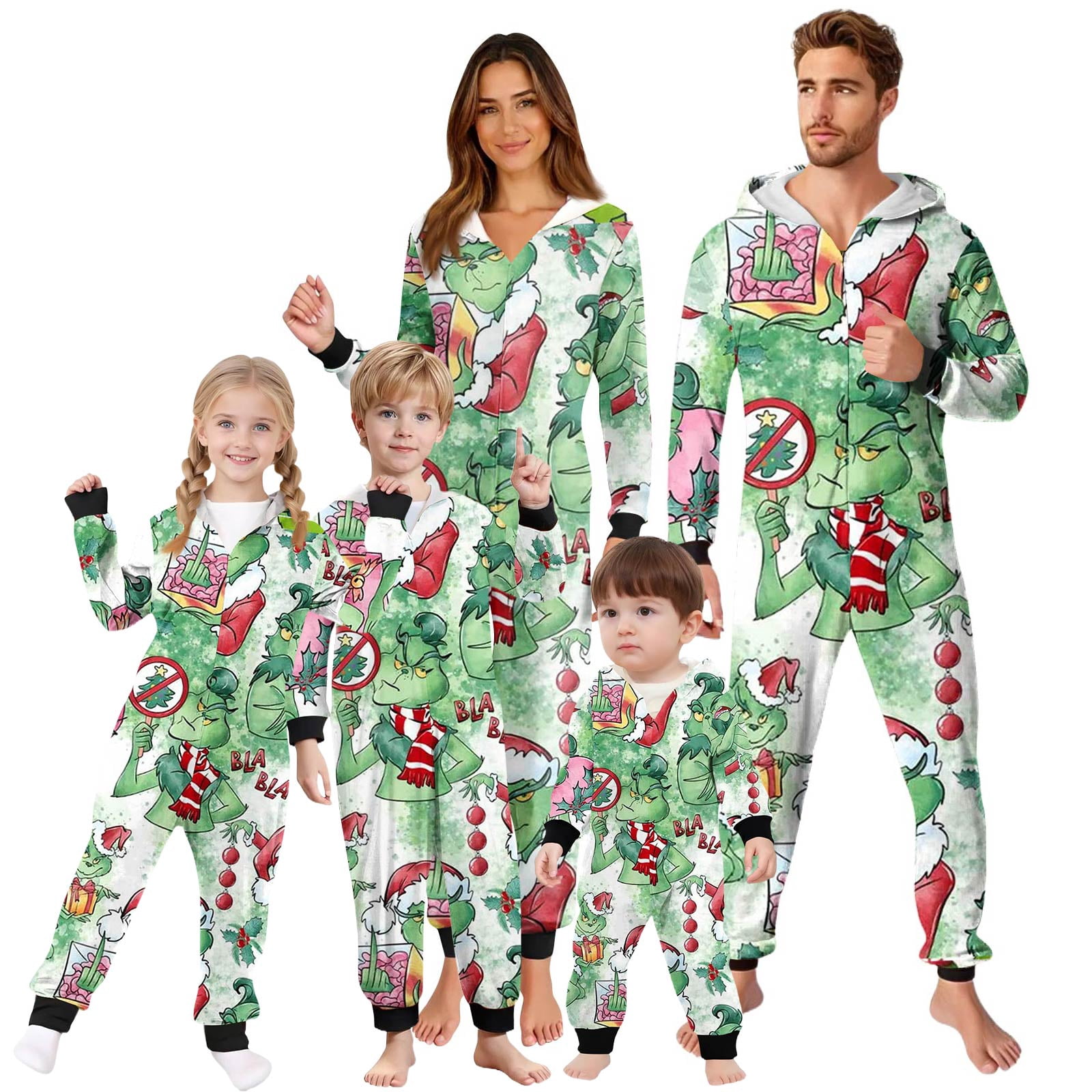 Bootesun Griinch Christmas Pajamas for Families, Matching Pajama ...