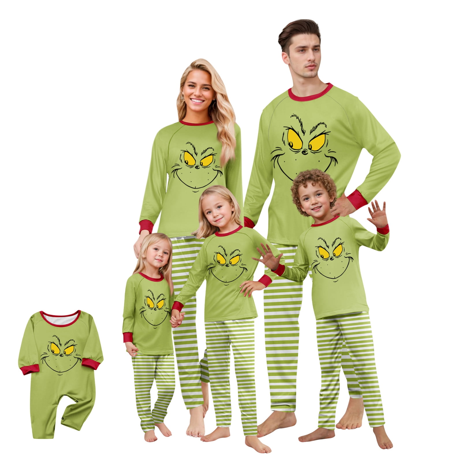 Bootesun Griinch-Inspired Family Christmas Pajamas Sets, Matching ...
