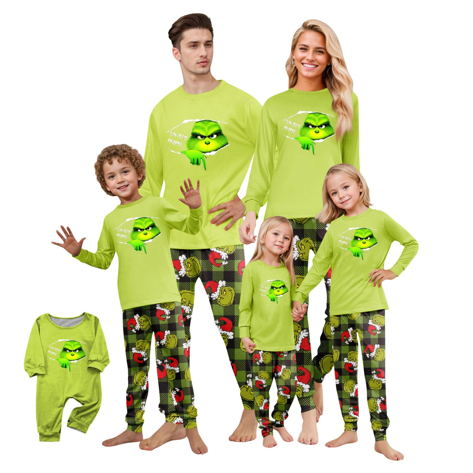 Bootesun Merry Christmas Green Elf Pajamas, Christmas Elf Loungewear ...