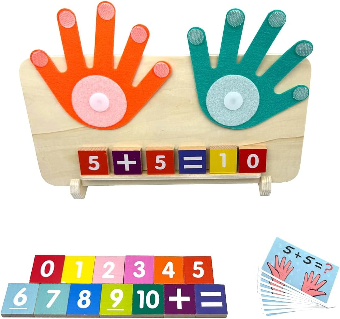 Bootesun Montessori Early Educational Math manipulatives Number ...