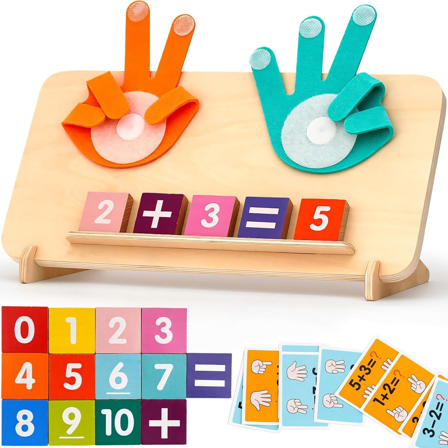 Bootesun Montessori Toys & Math Manipulatives Games, Educational Number ...