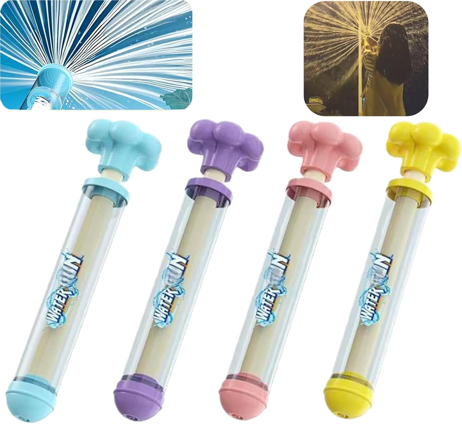 Bootesun Pusher Type Fun Fireworks Water Jet Spray Toy, 2025 Upgraded ...