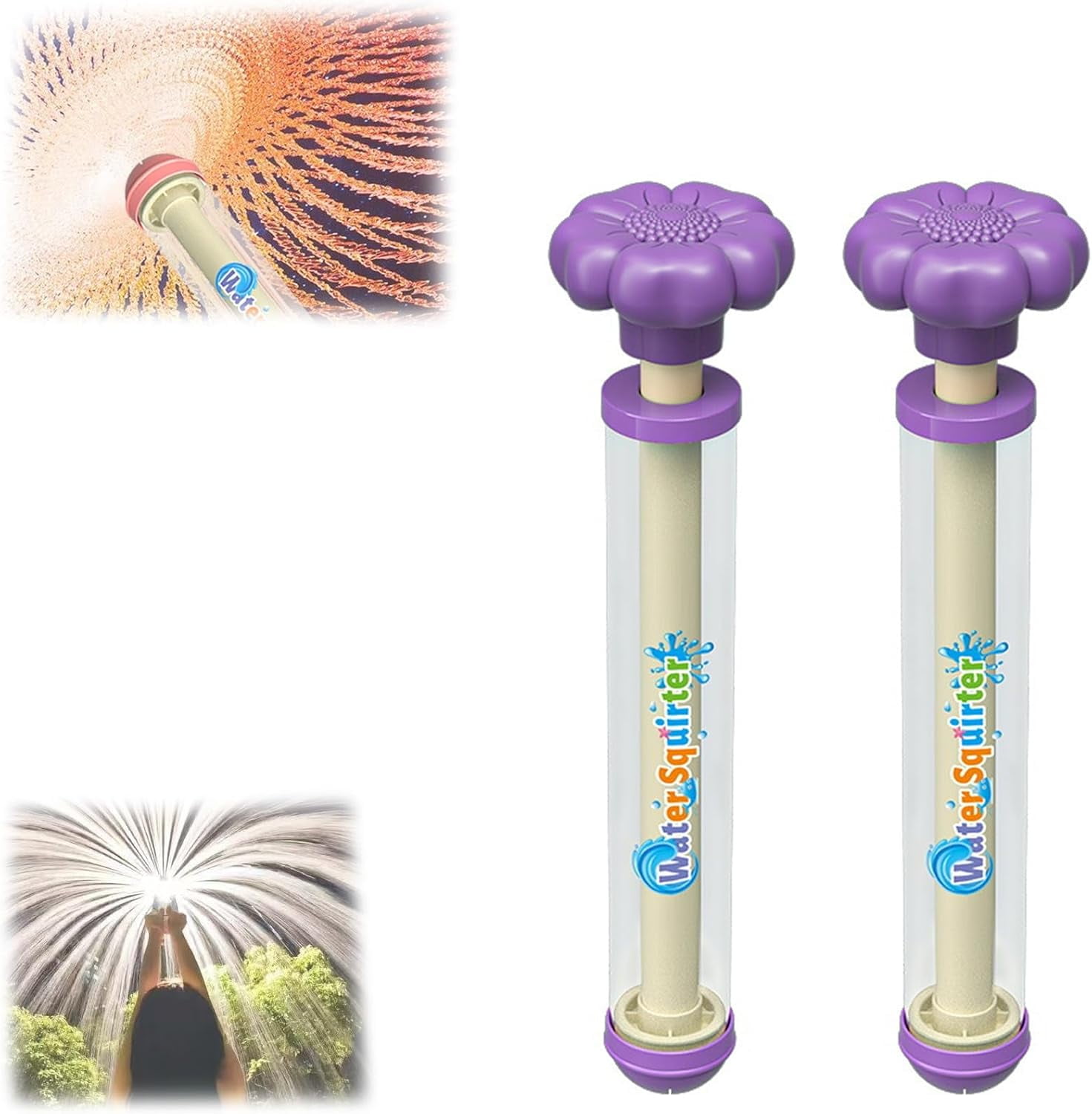 Bootesun Pusher Type Fun Fireworks Water Jet Spray Toy, Water Firework ...