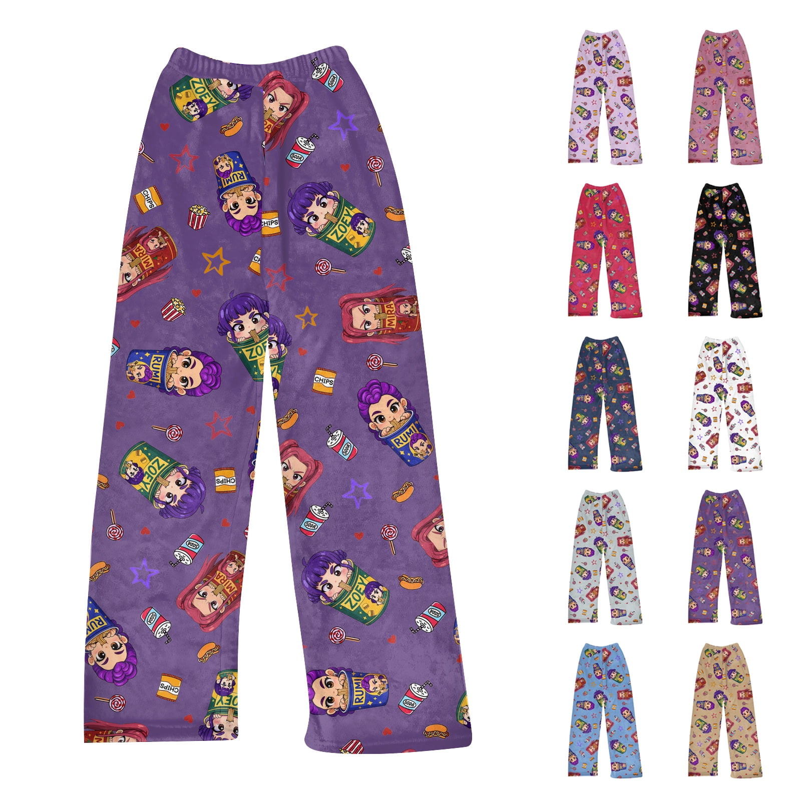 Bootesun Women’s Christmas Demon Pajama Pants, Funny Cartoon Character ...