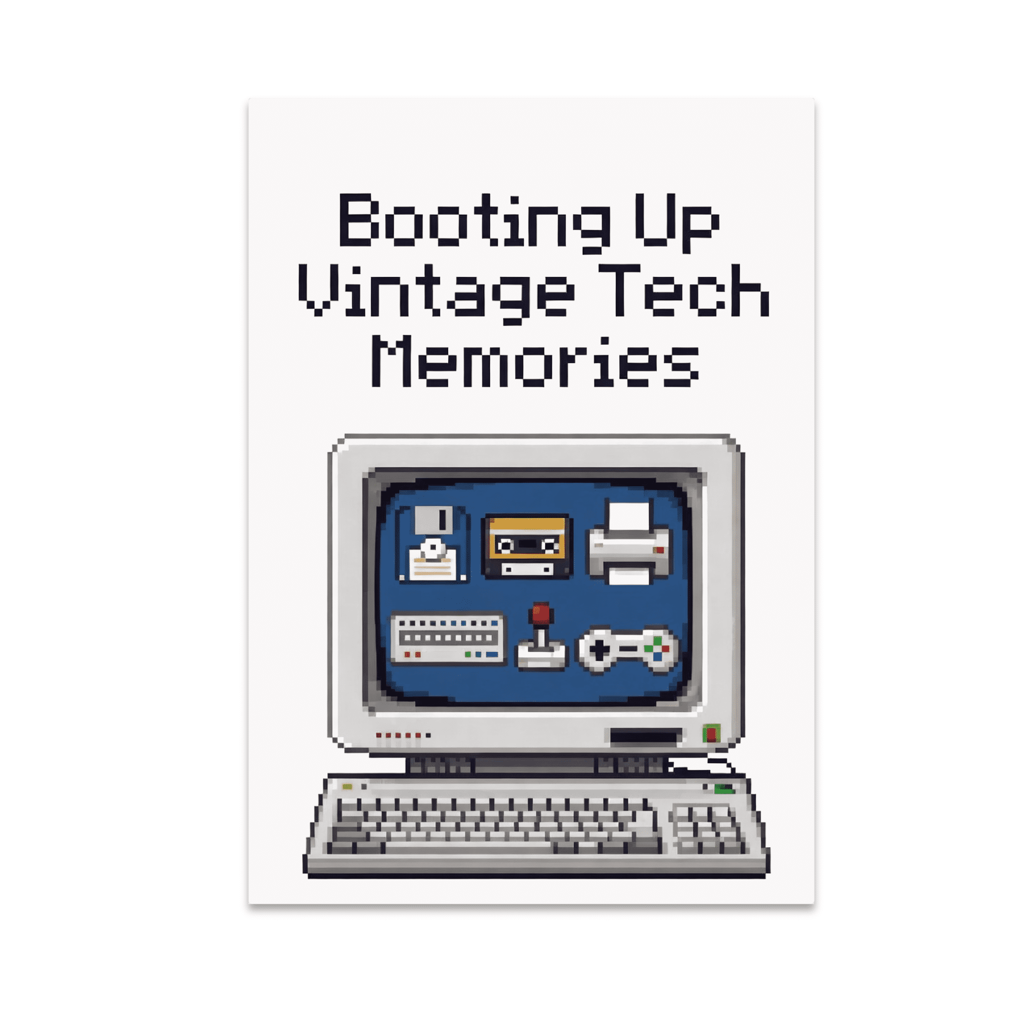 Booting Up Vintage Tech Memories - Retro Computing Enthusiast - 13x19 ...