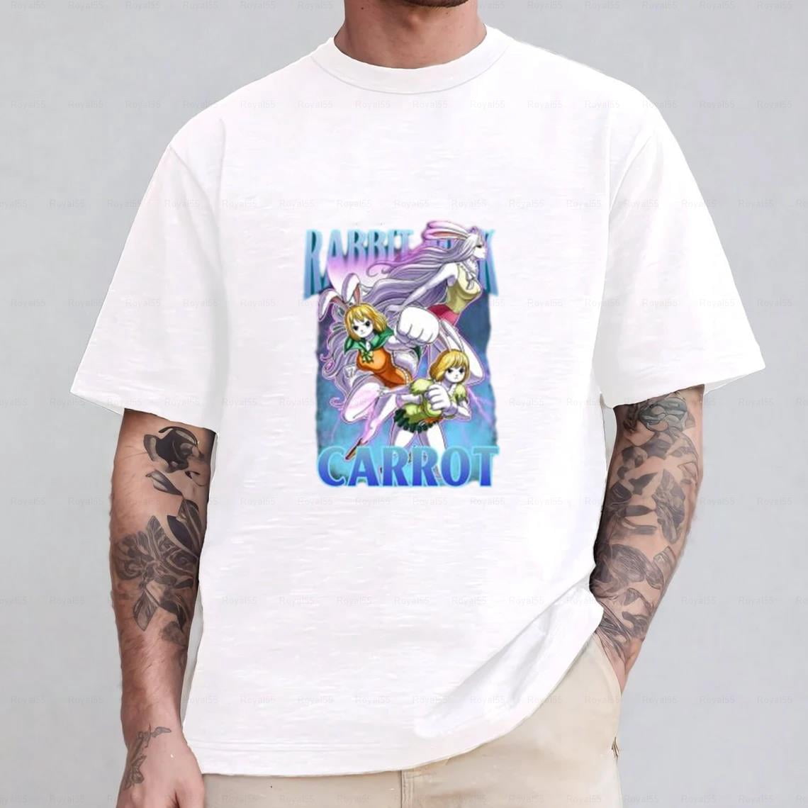 Bootleg Anime Carrot Fun Cartoon Fan T-Shirt, for men & women, up to ...
