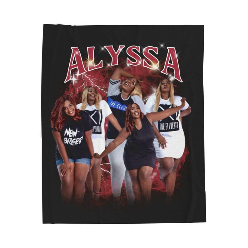 Bootleg Rap Throw, Personalized Vintage 90s Blanket for Girlfriend or ...