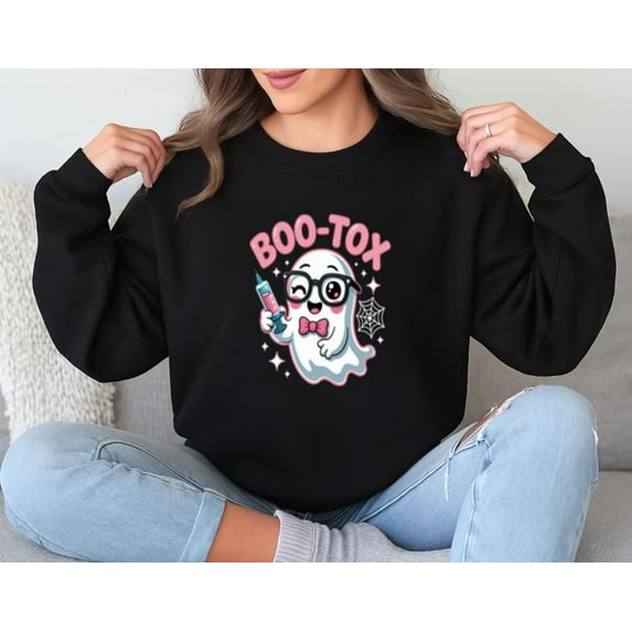 Bootox Nurse Funny Halloween Injector Medical Graphic Sweatshirt, up to ...
