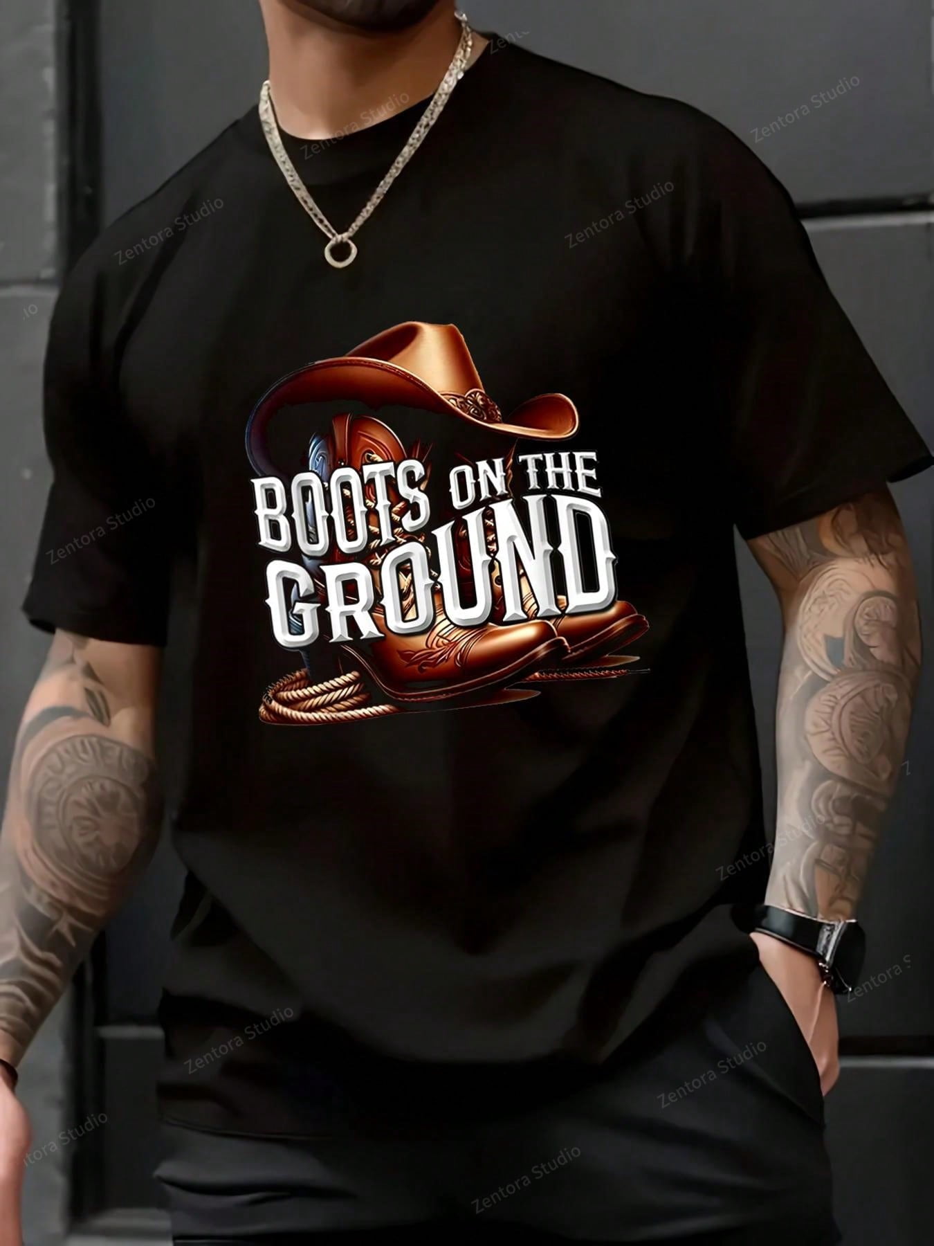Boots On The Ground, Cowgirl Linedance, Boot Cowboy Western T-Shir ...