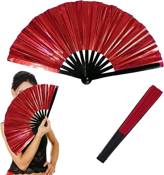 Boots on The Ground Fan, 2025 New Large Holographic Folding Hand Fan ...