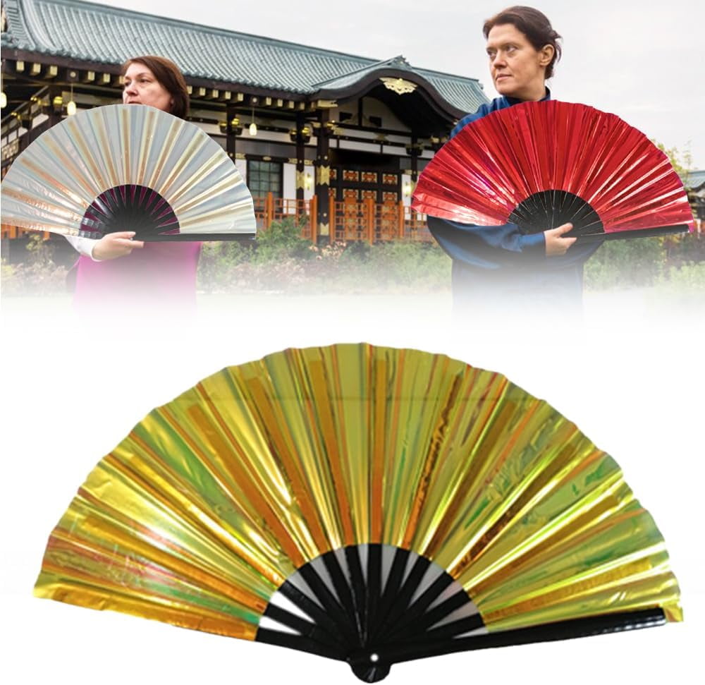 Boots on the Ground Fan, Clap Fans for Line Dancing, Large Holographic ...