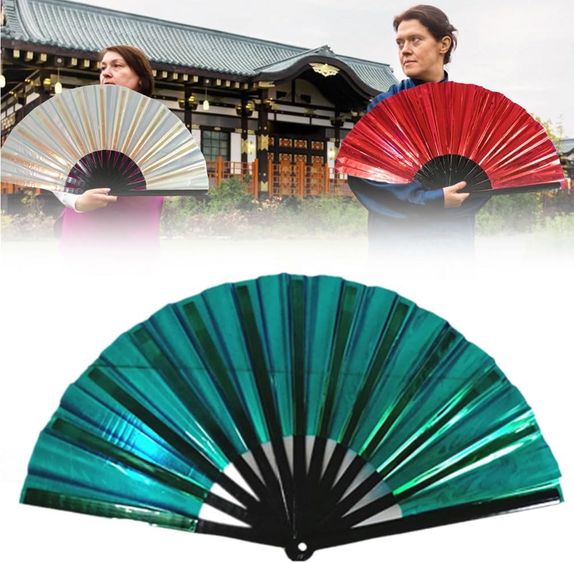 Boots on the Ground Fan, Clap Fans for Line Dancing, Large Holographic ...