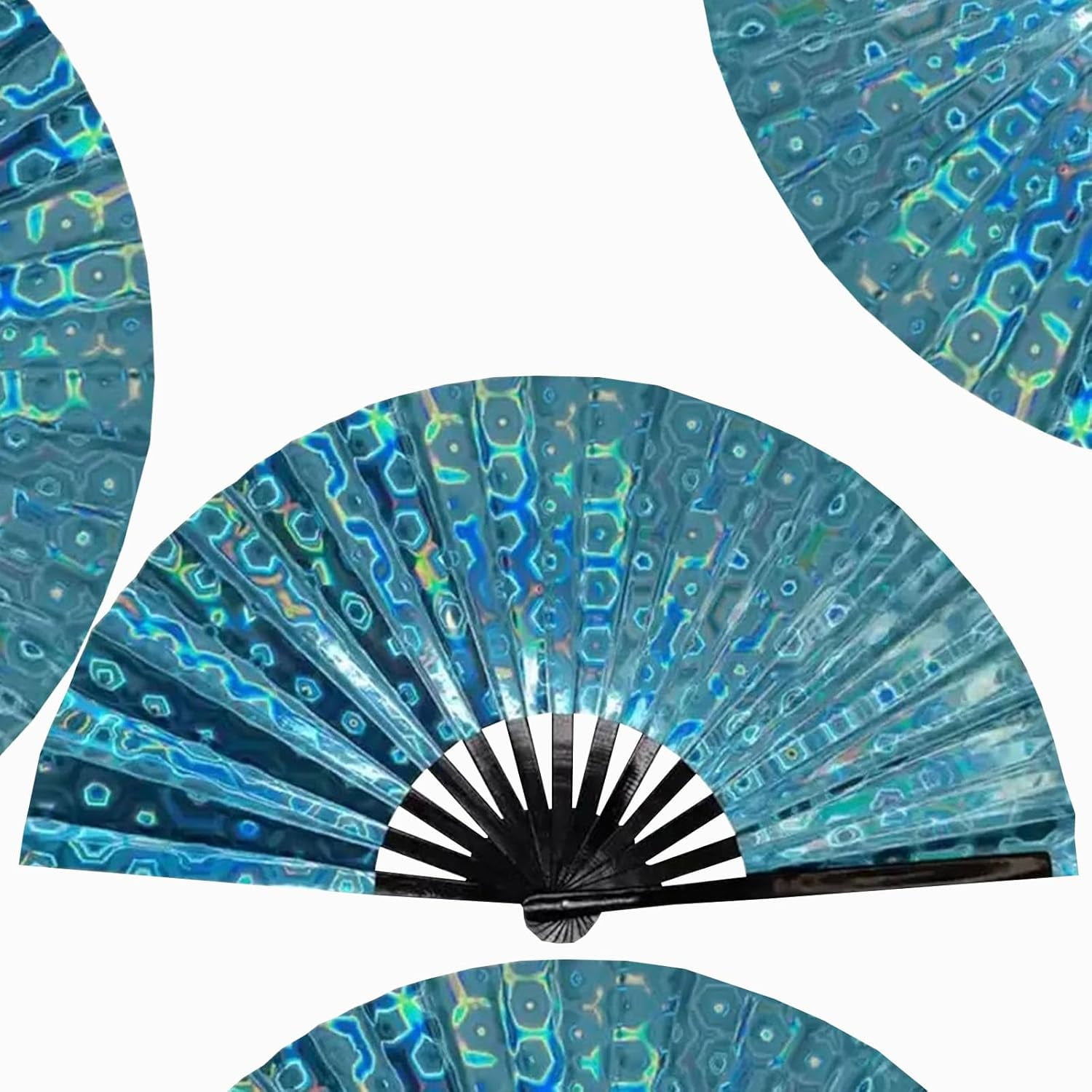 Boots on The Ground Fan,Large Holographic Folding Hand Fan, Clap Fans ...