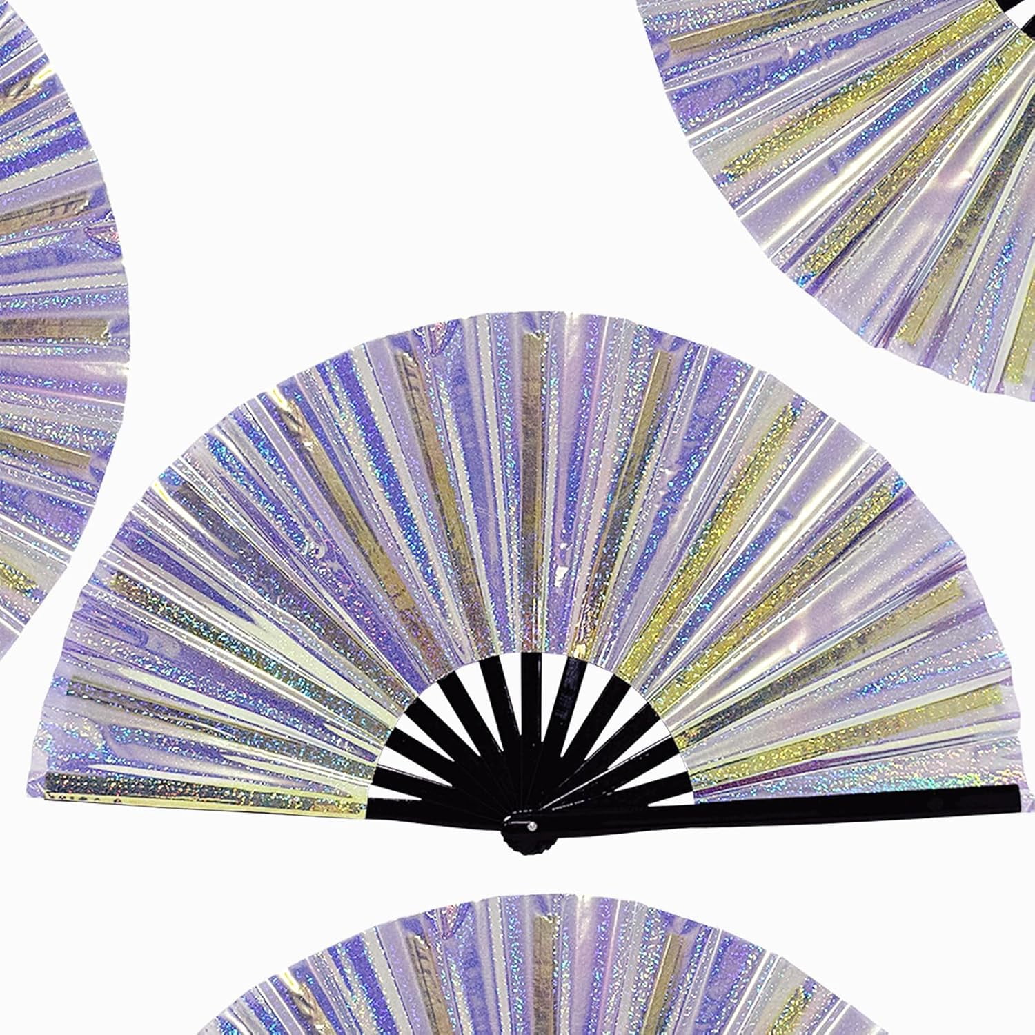 Boots on The Ground Fan,Large Holographic Folding Hand Fan, Clap Fans ...