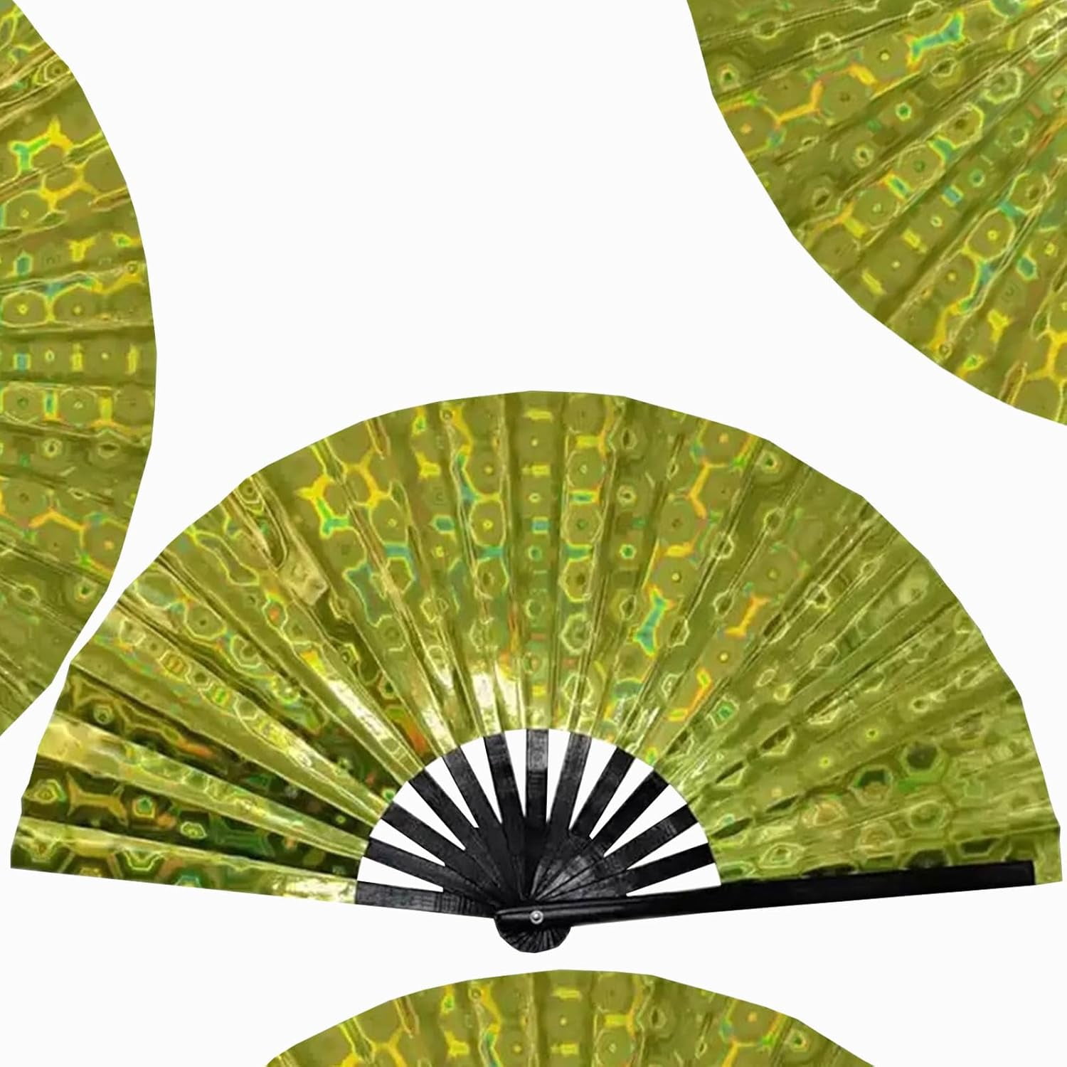 Boots on The Ground Fan,Large Holographic Folding Hand Fan, Clap Fans ...