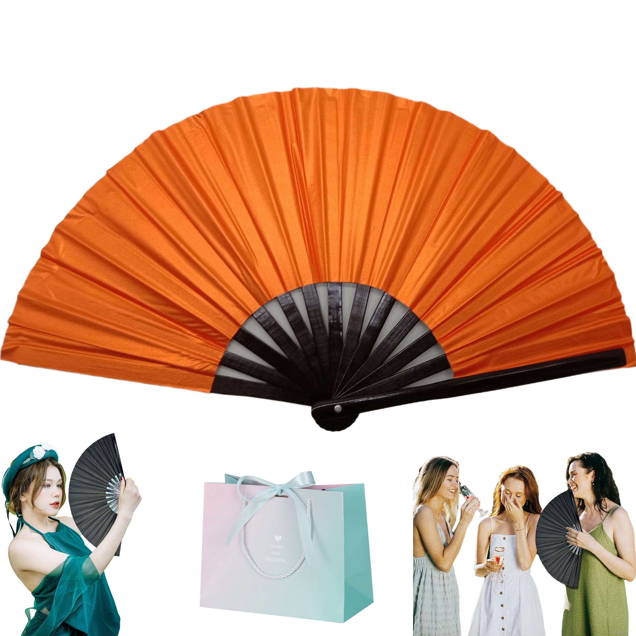 Boots on The Ground Fan,Large Holographic Folding Hand Fan, Clap Fans ...