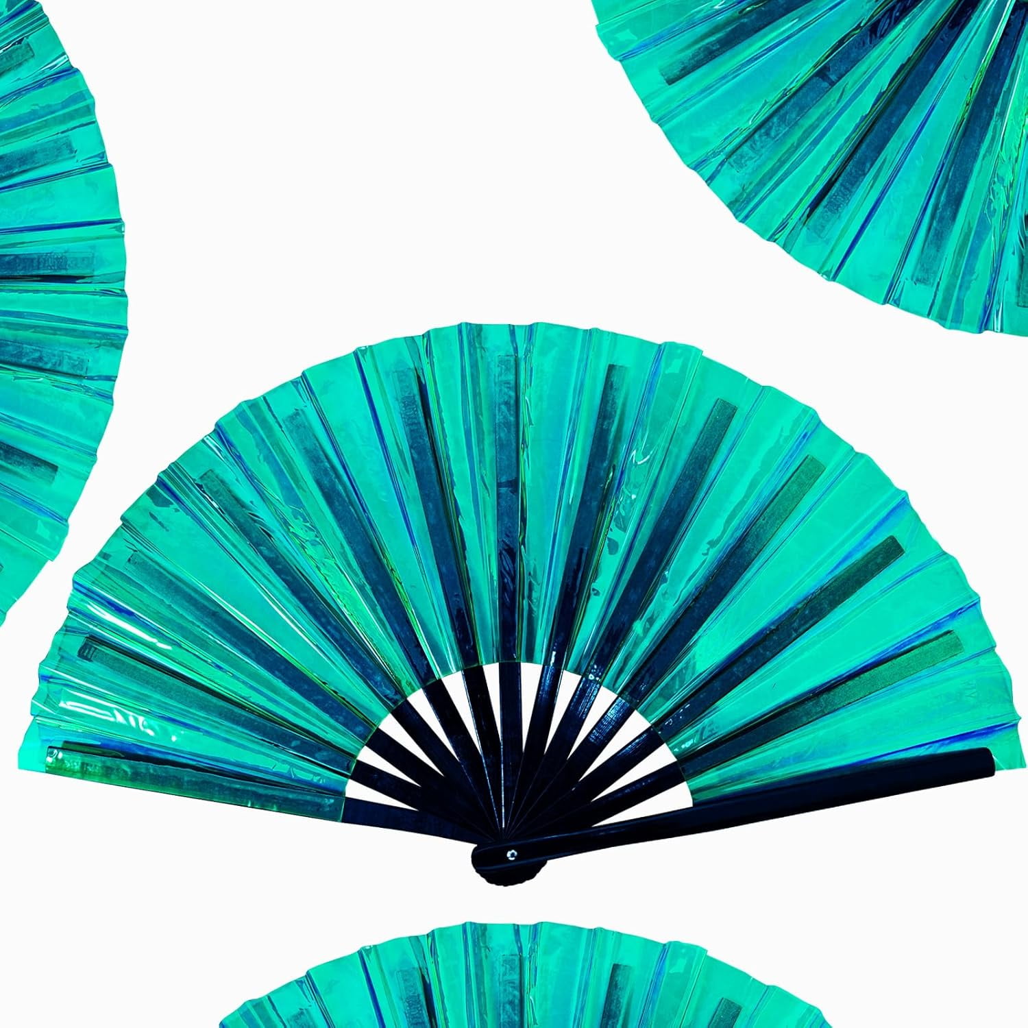 Boots on The Ground Fan,Large Holographic Folding Hand Fan, Clap Fans ...