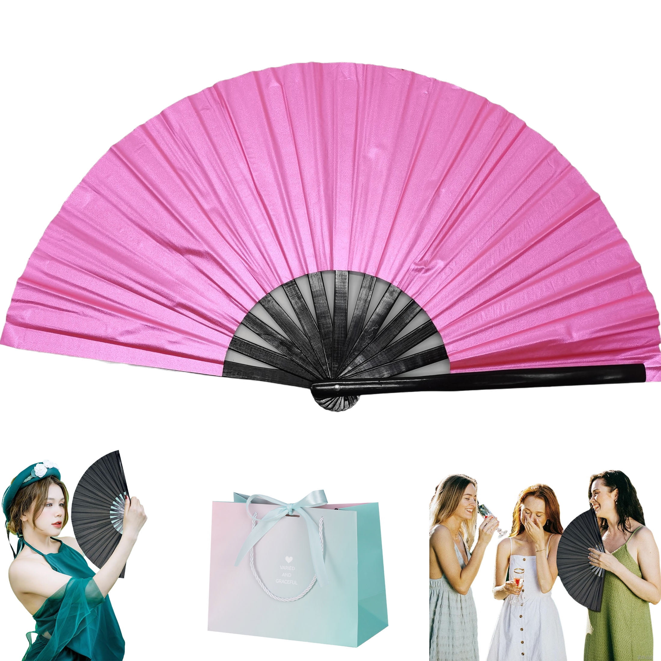 Boots on The Ground Fan,Large Holographic Folding Hand Fan, Clap Fans ...
