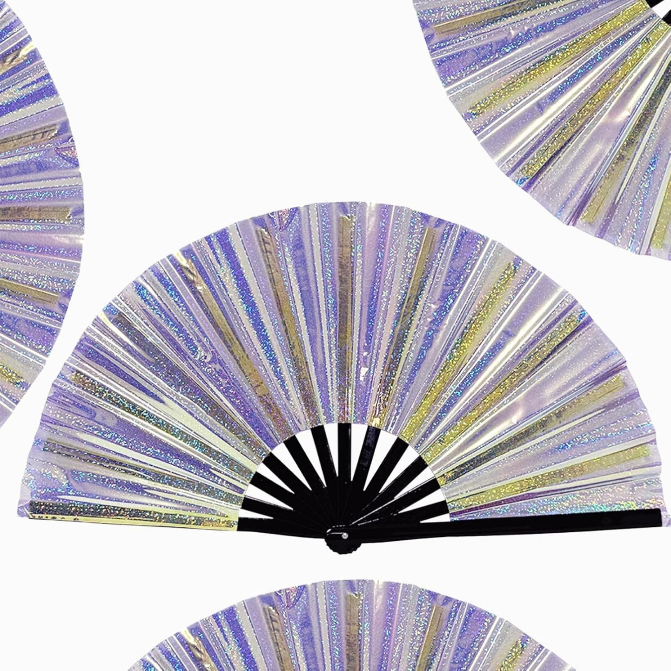 Boots on The Ground Fan,Large Holographic Folding Hand Fan, Clap Fans ...