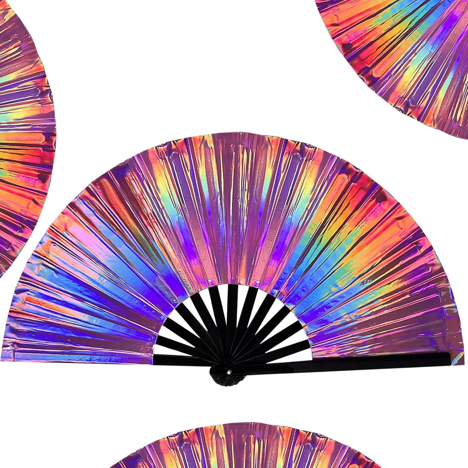 Boots on The Ground Fan,Large Holographic Folding Hand Fan, Clap Fans ...
