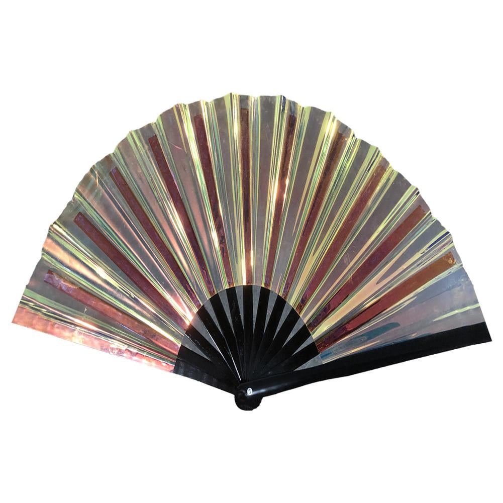 #Boots On The Ground# Fan, Large Holographic Folding Hand Fan Line ...