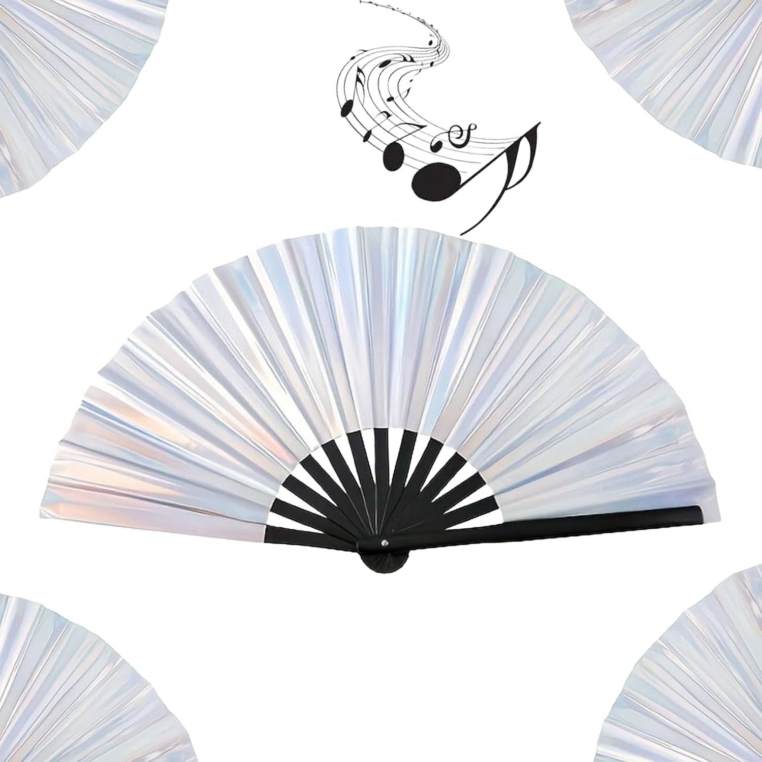 Boots on The Ground Fan, New Large Folding Hand Fan Line Dance Popping ...