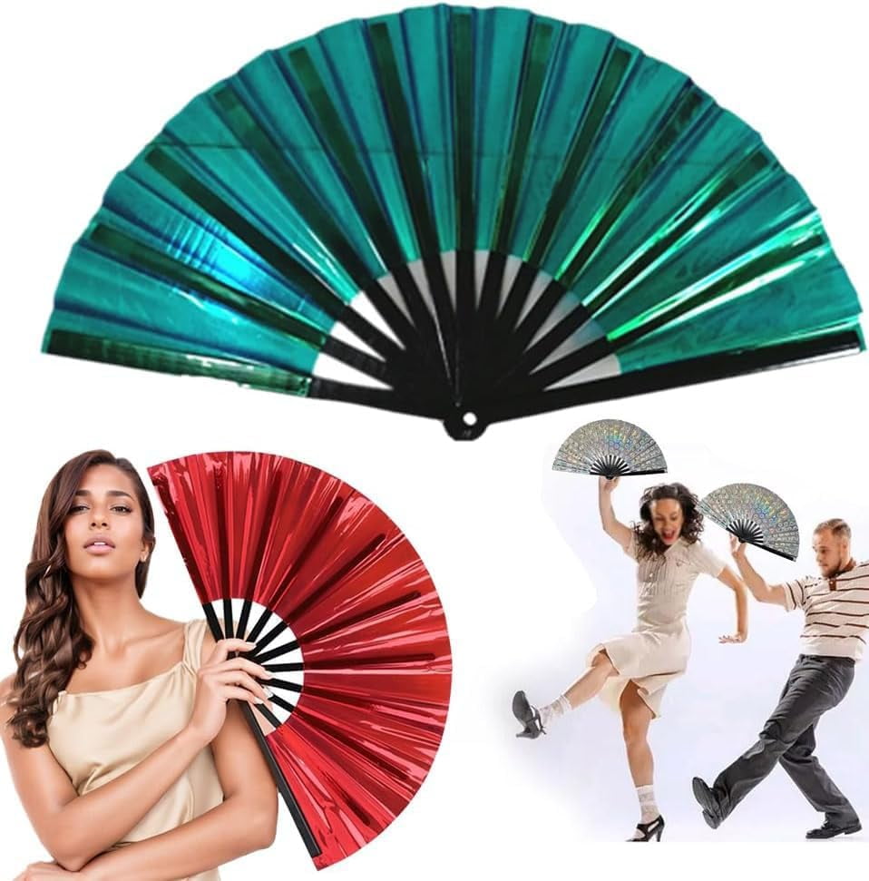 Boots On The Ground Hand Fan, 2025 New Large Holographic Folding Clap ...