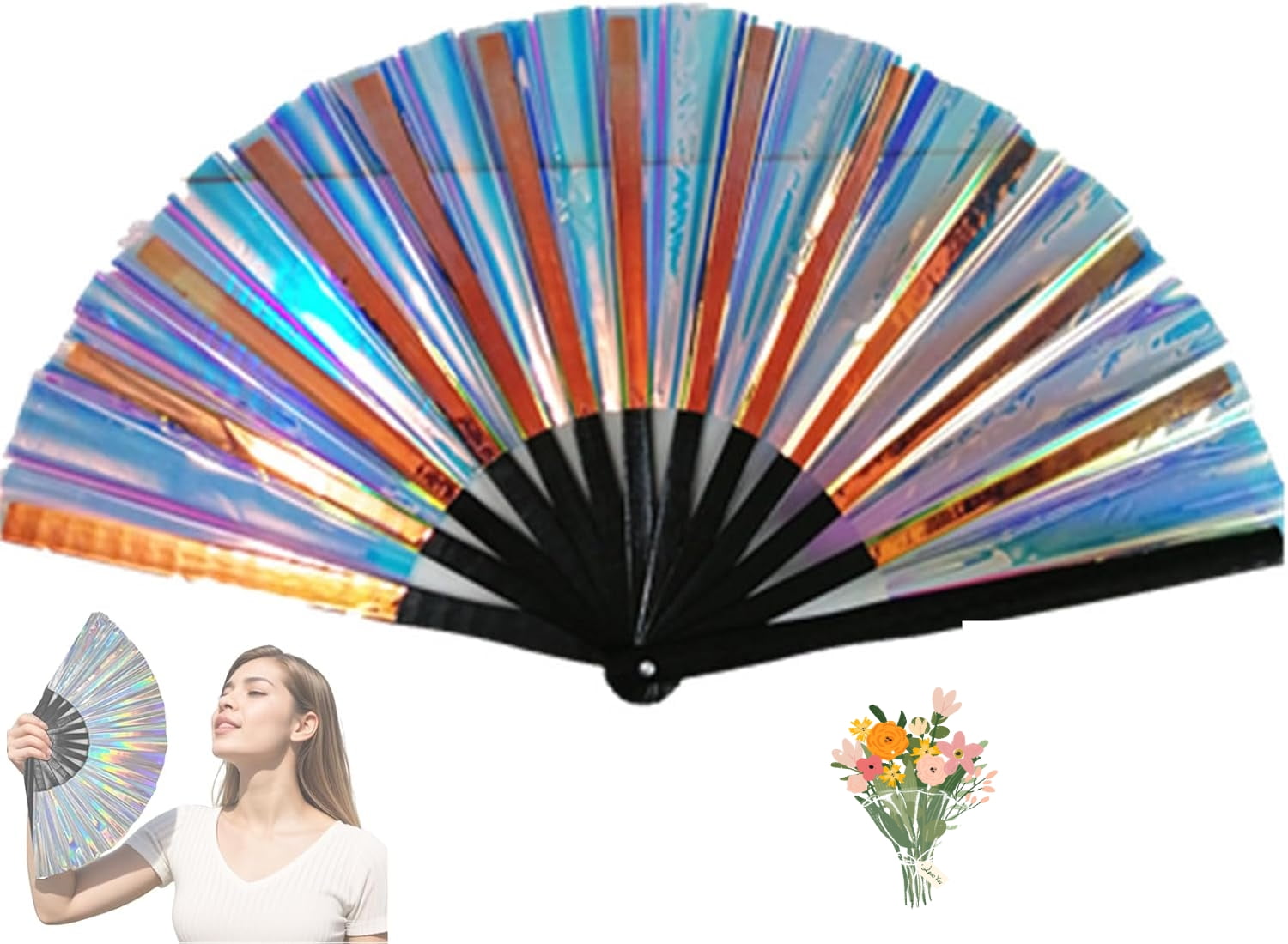 Boots on The Ground Hand Fan - 25'' Foldable Country Line Dance Popping ...