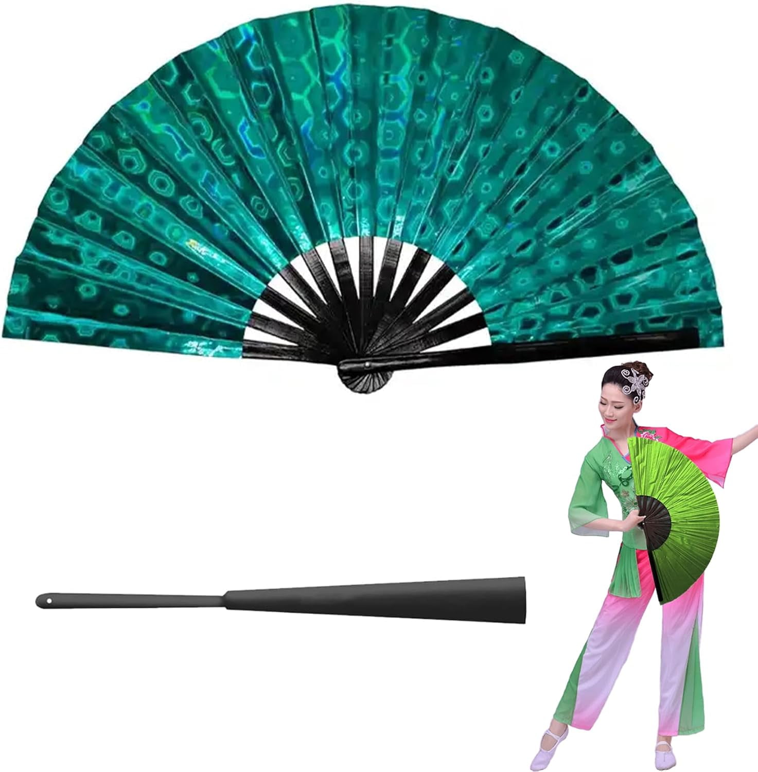 Boots on The Ground Hand Fan Large Popping Fan, Personalized Line Dance ...