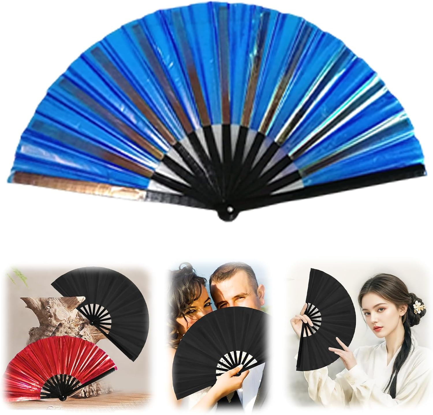 Boots on The Ground Hand Fan for Line Dancing, 2025 New Laser Colors ...