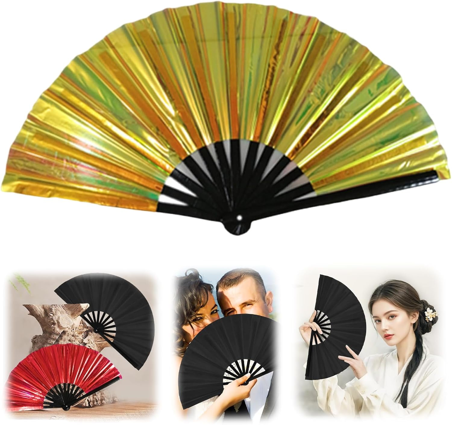 Boots on The Ground Hand Fan for Line Dancing, 2025 New Laser Colors ...