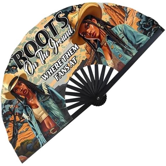 Boots On The Ground Hand Fan,Where Them Fans At Folding Fans,Clapping ...