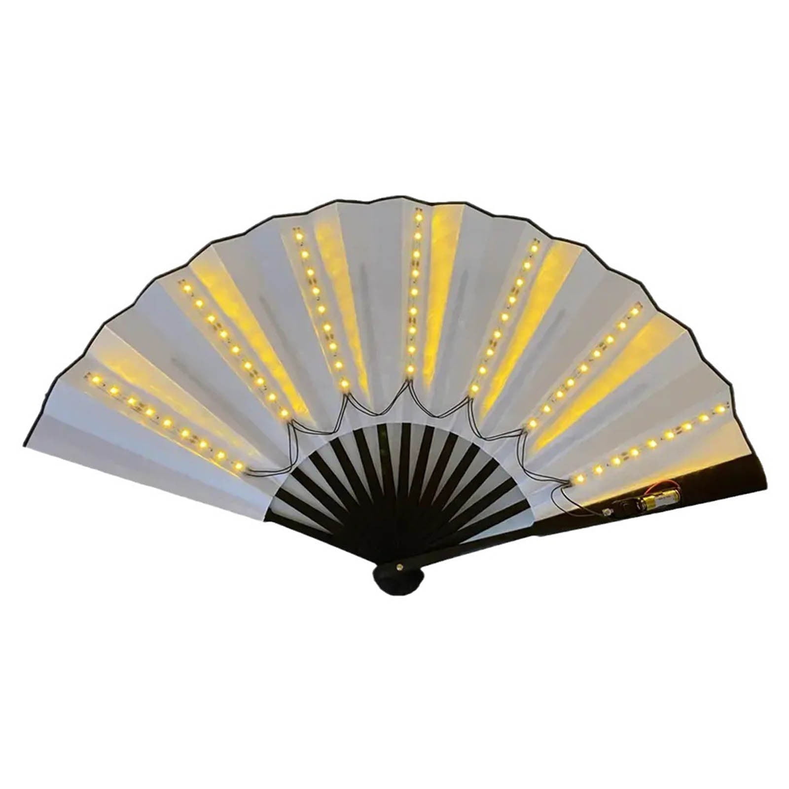 Boots on The Ground LED Fan - Large Holographic Folding Hand Fan for ...