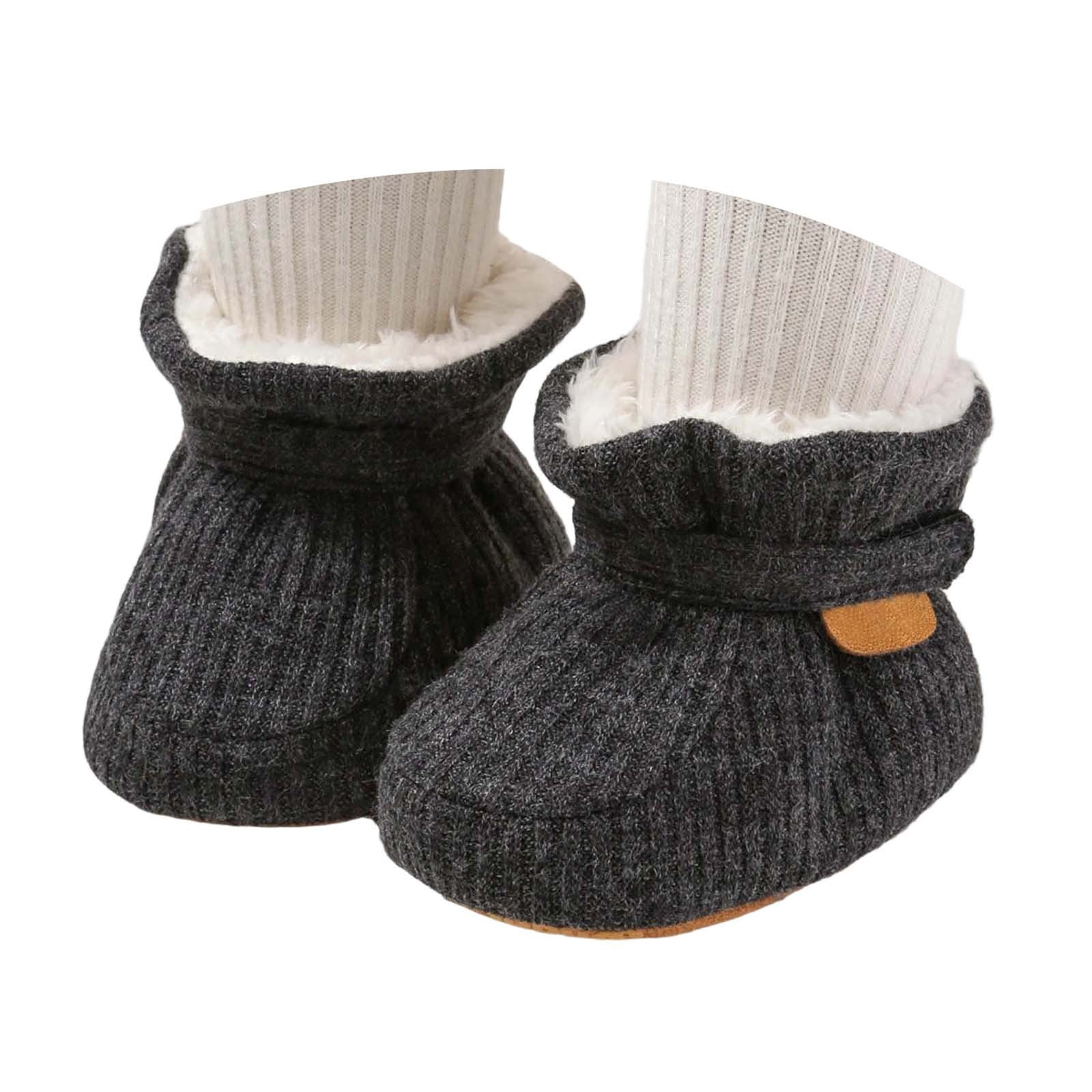 Boots for Kids Soft Fleece Lined Baby Girls Sneakers Breathable Easy ...