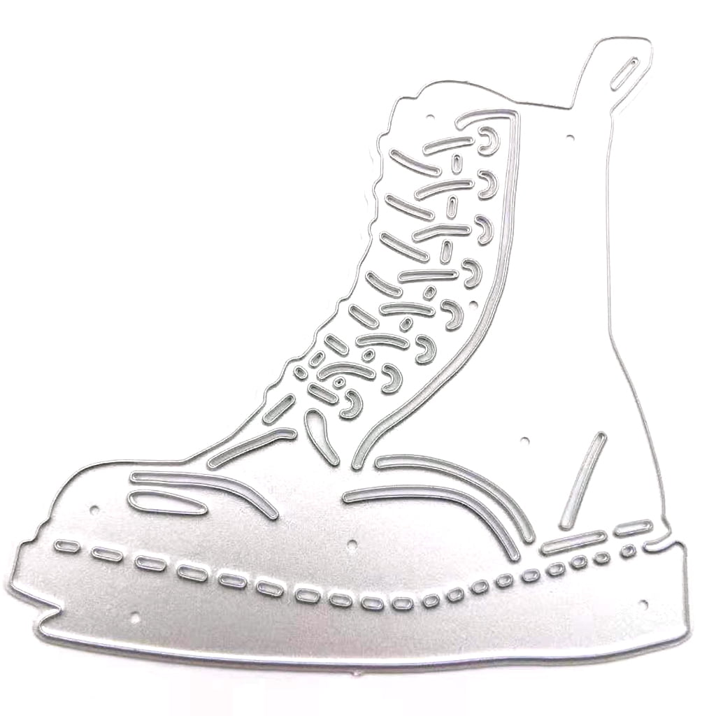 1 Pack Boot Cutting Die Stencil High Precision Carbon Steel Embossing ...