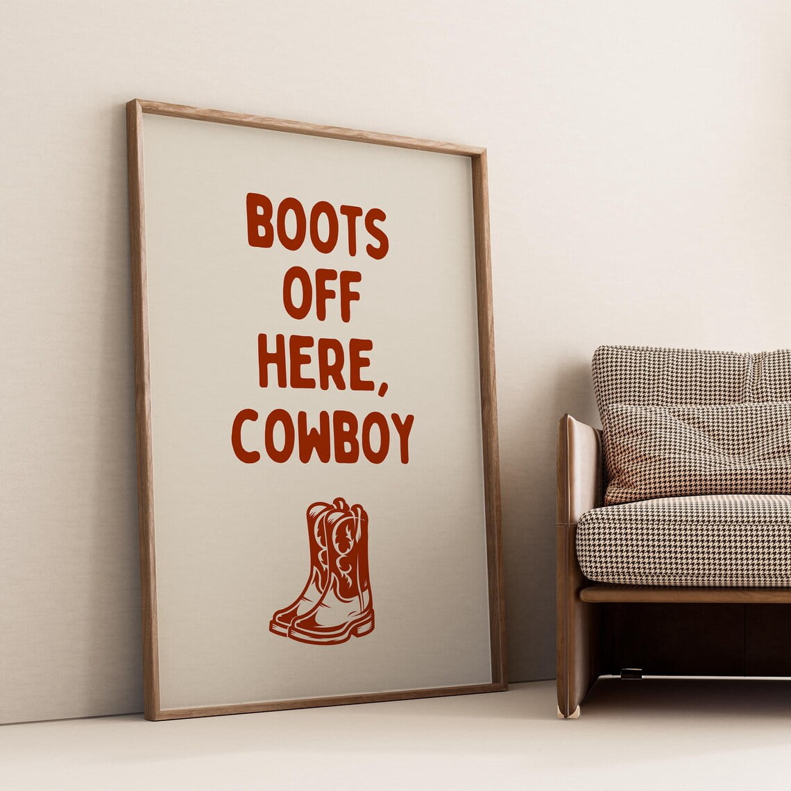 Boots Off Here Cowboy Poster, Take Off Shoes Print, Trendy Cowboy Wall ...