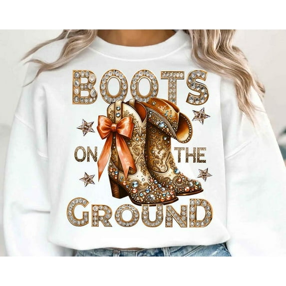 Boots On The Ground , Boot Cowboy Western , Cowgirl Boots Sublimation ...