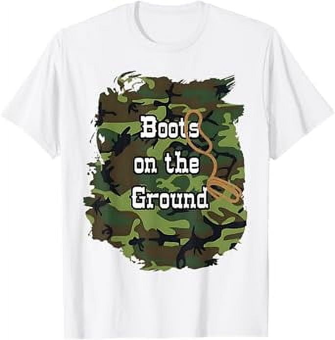 Boots On The Ground, Cowgirl Linedance, Cowboy Western Camo T-Shirt ...