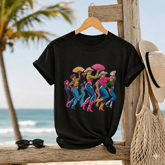 Boots On The Ground Funny Cowgirl Boots Bling Women Southern Unisex T ...