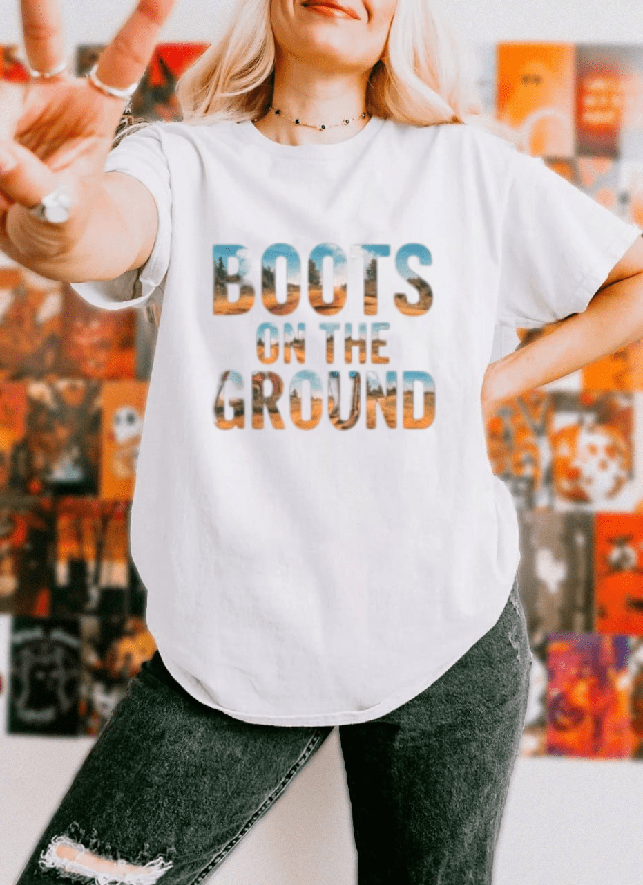 Boots On The Ground Funny Western Line Dance Country Rodeo Quote Unisex ...