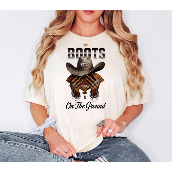 Boots On The Ground Shirt, Boot Cowboy Western T-Shirt, Western Style ...