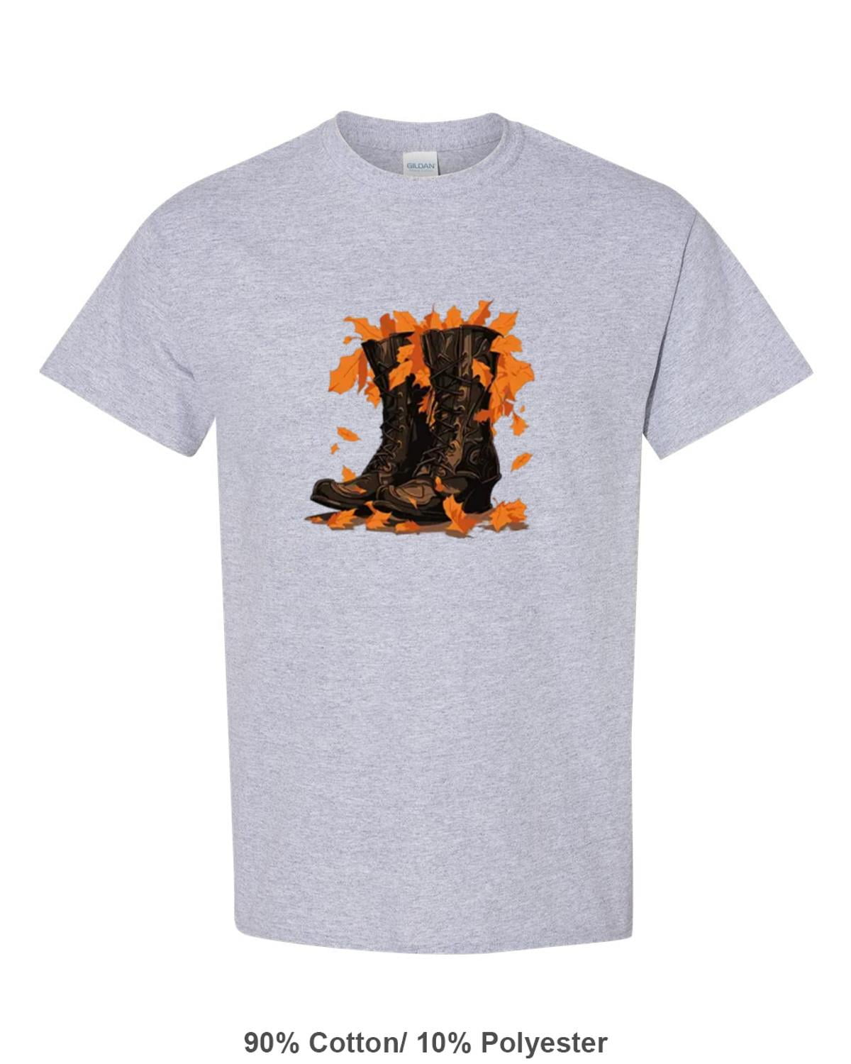 Boots Print T-Shirt with Minimal Cowboy Style and Western Design, for ...