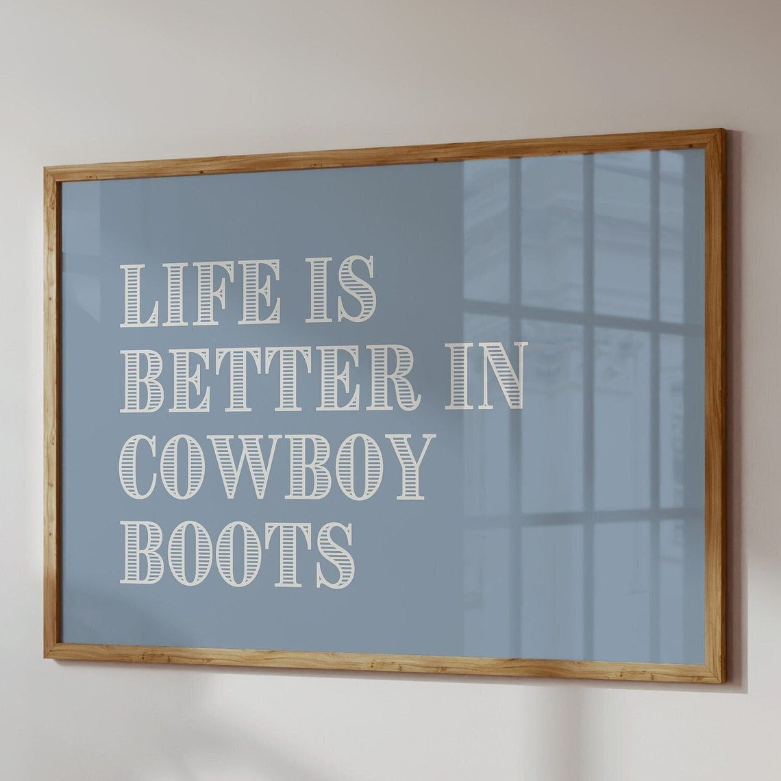 Boots Quote Print Western Typography Wall Art Retro Wild West Poster ...