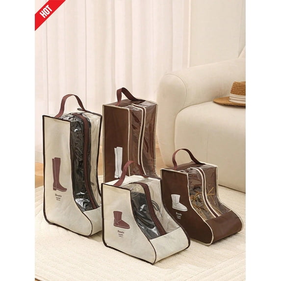 Boots Storage Bag Transparent Dust Cover For Women Tall Ankle Boots Non ...