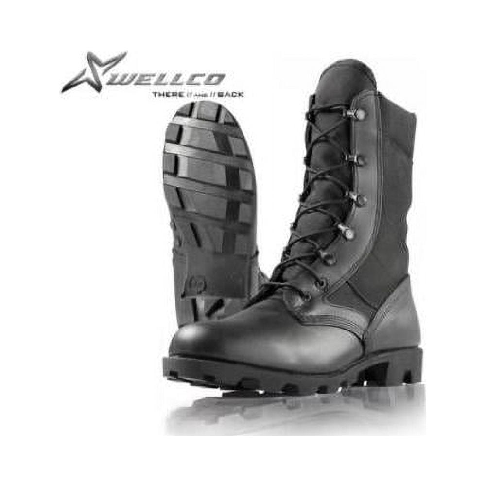 Boots, Wellco HW Jungle, Panama Sole, B930, Black, Size 4W - Walmart.com