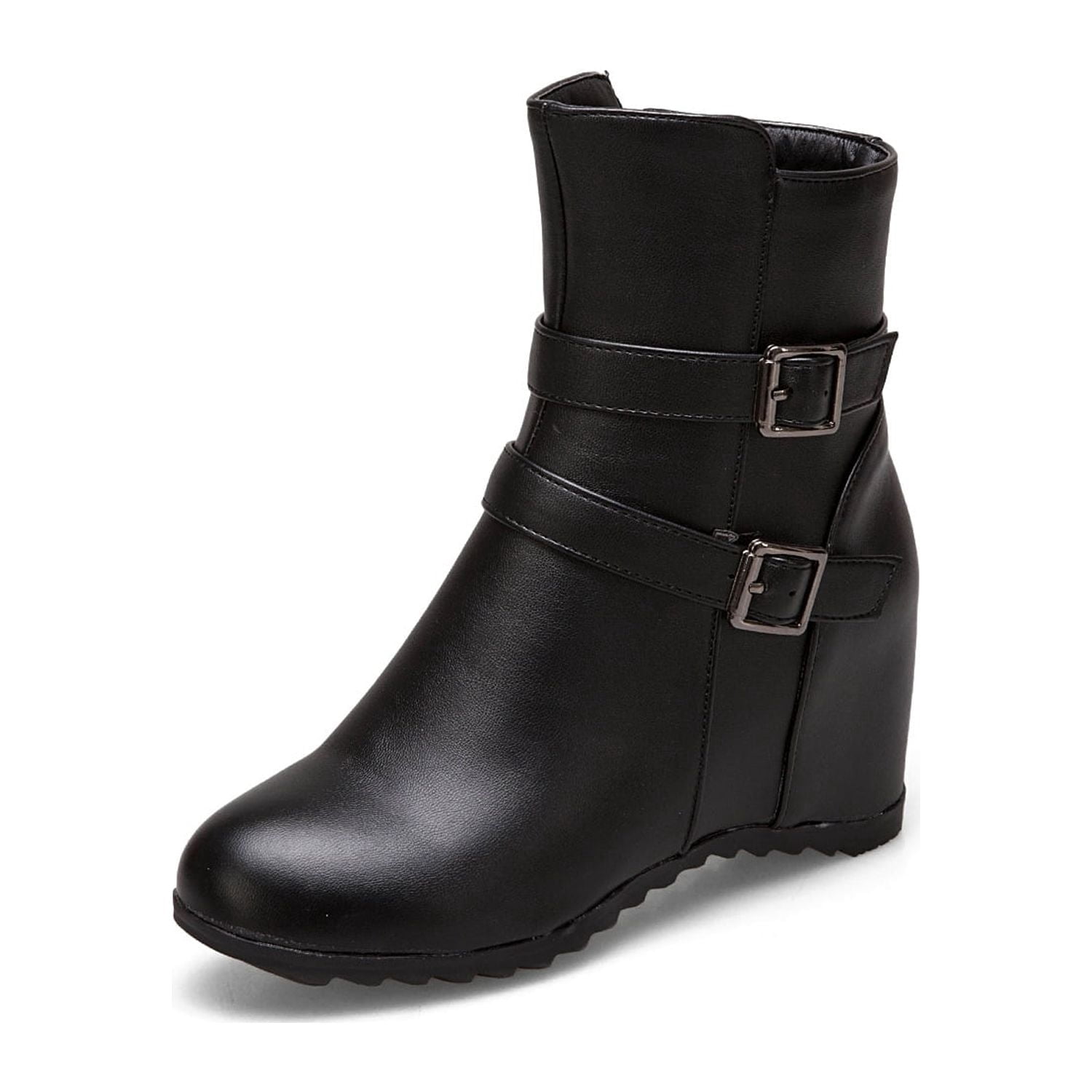 Boots Winter Warm Short Boots For Women Low Heel, Womens Fashion Winter ...