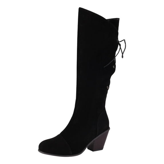Boots for Women,Women Knee High Boots with Elegant Heel Design Stylish ...